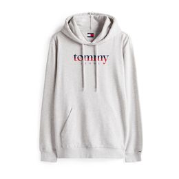 Tommy Jeans Sweatshirt 'DNA' male size XXL marine blue / mottled grey / Red / White