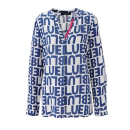 Aniston Selected Aniston SELECTED FM Schlupfbluse Damen Gr&ouml;&szlig;e L blau / naturwei&szlig;