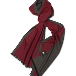 Posh Gear Schal 'Bicolor' Herren Gr&ouml;&szlig;e 180x30 cm rubinrot