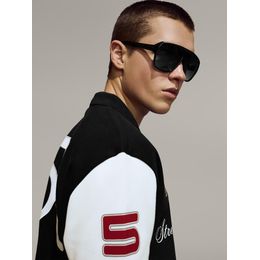 Bershka Sonnenbrille Herren Gr&ouml;&szlig;e One Size schwarz