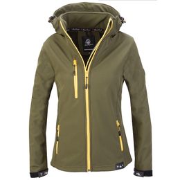 Rock Creek Outdoorjacke Damen Gr&ouml;&szlig;e S gelbmeliert / khaki