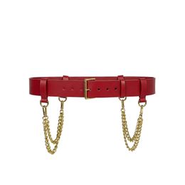 Haute Cuir G&uuml;rtel Damen Gr&ouml;&szlig;e 55/65 rot