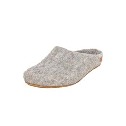 MagicFelt Slippers 'Filzpantoffel MagicFelt 728 Alpaka' female size 42 Grey