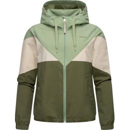 Ragwear Performance Jacket 'Rochele' female size XS Beige / Olive / Pastel green
