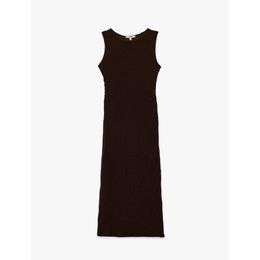 KOTON Kleid Damen Gr&ouml;&szlig;e 34 dunkelbraun Sommerkleid