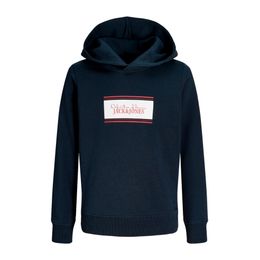 Jack & Jones Jack & Jones Junior Sweatshirt 'JJBuster' Jungen Gr&ouml;&szlig;e 152 dunkelblau / rot / wei&szlig;