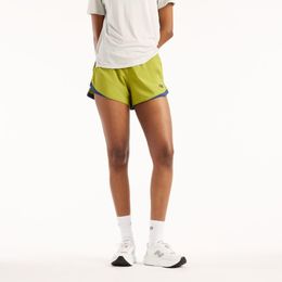 New Balance Sportshorts 'RC Essential' Damen Gr&ouml;&szlig;e XS dunkelblau / kiwi