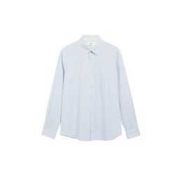 s.Oliver Button Up Shirt male size M Opal / Taupe / White