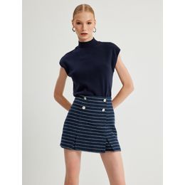KOTON Rock Damen Gr&ouml;&szlig;e 40 navy / wei&szlig;