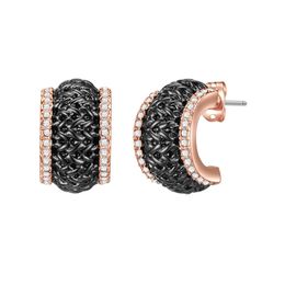 Lulu & Jane Lulu & Jane Ohrringe Damen Gr&ouml;&szlig;e One Size rosegold / schwarz / transparent