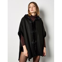 Apricot Cape Damen Gr&ouml;&szlig;e XS/XL schwarz