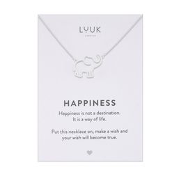 Luuk Lifestyle Kette 'LUUK LIFESTYLE Halskette "Elefant"' Damen Gr&ouml;&szlig;e 45 / 50 cm silber