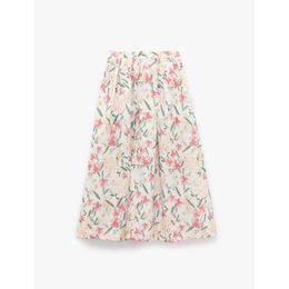 KOTON Rock Damen Gr&ouml;&szlig;e 36 gr&uuml;n / apricot / pink / wei&szlig;