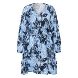 Kaffe Curve Kleid Damen Gr&ouml;&szlig;e 46 blau / navy / wei&szlig; Sommerkleid