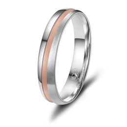 Marrya Ring 'MARRYA SI-24 Ehering aus Silber' Damen Gr&ouml;&szlig;e 58 rosegold