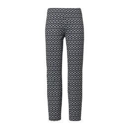 comma, COMMA Leggings Damen Gr&ouml;&szlig;e 5XL schwarz / wei&szlig;