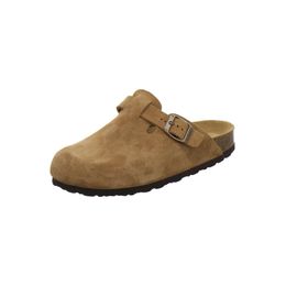 AFS-Schuhe Clogs 'Clogs Damen cognac Veloursleder' female size 38 Cognac
