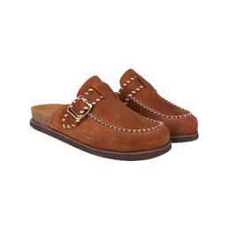 Desa Hausschuh 'Holzschuhe' Damen Gr&ouml;&szlig;e 36 kastanienbraun