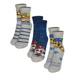PAW PATROL Socken 'Chase, Marshall & Rubble' Jungen Gr&ouml;&szlig;e 23/26.5 bunt