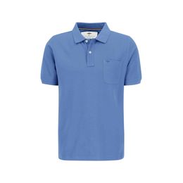 Fynch-Hatton Shirt 'Poloshirt Piqu&ecirc; aus Baumwolle mit Brusttasche Hellblau' male size 5XL Blue