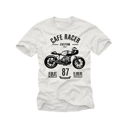 Makaya Shirt 'Frame & Engine' Herren Gr&ouml;&szlig;e 4XL wei&szlig;