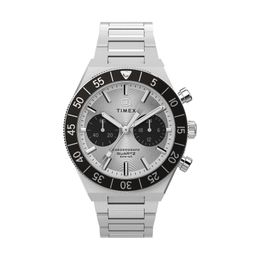 Timex Analoguhr Damen Gr&ouml;&szlig;e One Size schwarz / silber