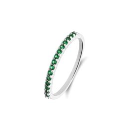 Lucardi Ring 'Chic' female size 52 Green / Silver