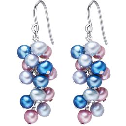 Valero Pearls Earrings female size One size Blue / Red violet / Silver