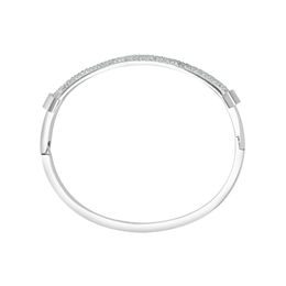 Akzent Armband 'Isalina, langlebig' Damen Gr&ouml;&szlig;e 23 cm silber