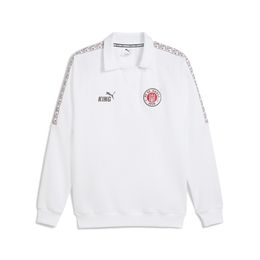 Puma Athletic Sweatshirt 'FCSP KING Drill' male size XXS Brown / Red / White
