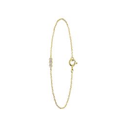 Lucardi Armband Damen Gr&ouml;&szlig;e 18 gold