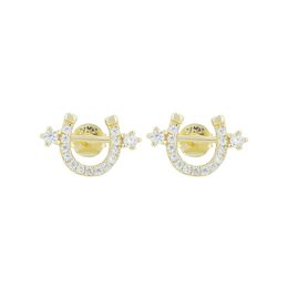 Akzent Ohrringe '"Mila" aus 925 Sterlingsilber, rhodiniert, langlebig' Damen Gr&ouml;&szlig;e One Size gold