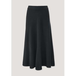 hessnatur Strick Rock Midi in schwarz | Gr.: XL