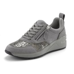Lascana Sneaker Damen Gr&ouml;&szlig;e 38 grau / silber Sommerschuhe