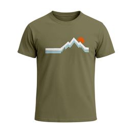 Neverless Shirt 'Mountain Sun' Herren Gr&ouml;&szlig;e XXL gr&uuml;n
