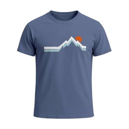 Neverless Shirt 'Mountain Sun' Herren Gr&ouml;&szlig;e XL blau