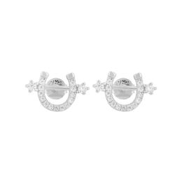 Akzent Ohrringe '"Mila" aus 925 Sterlingsilber, rhodiniert, langlebig' Damen Gr&ouml;&szlig;e One Size silber