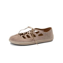 Maciejka Schn&uuml;rschuh Damen Gr&ouml;&szlig;e 40 beige Sommerschuhe