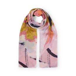 Tom Tailor Scarf female size One size Yellow / Rose / Dusky pink / Black / White