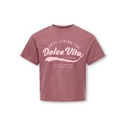 Only Girls T-Shirt M&auml;dchen Gr&ouml;&szlig;e 134/140 rosa / dunkelpink