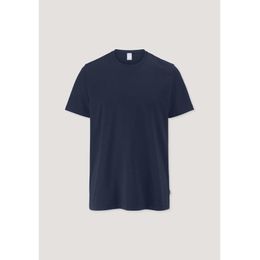 hessnatur Schlafshirt PURE COTTON aus reiner Bio-Baumwolle in mitternachtsblau | Gr.: S