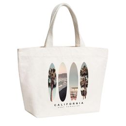 Neverless Strandtasche 'Surf Paradise' Damen Gr&ouml;&szlig;e One Size beige