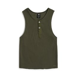 G-Star Raw G-STAR Top 'Slim Henley Tank T-Shirt' female size XS Grey