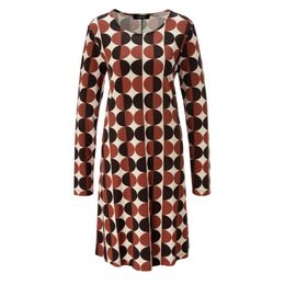 Aniston Selected Kleid Damen Gr&ouml;&szlig;e 40 rostbraun / schwarz / offwhite Sommerkleid