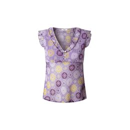 Pepe Jeans Bluse 'Letty' Damen Gr&ouml;&szlig;e S senf / violettblau / helllila / dunkellila