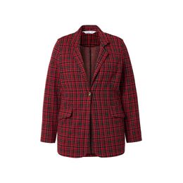 MIAMODA Blazer female size 44 Dark red / Black / Silver