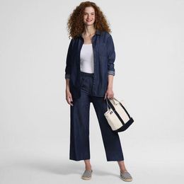 LANDS' END 7/8-Schlupfhose aus Lyocell-Mix, Damen, size: regular, Blau, Baumwolle/Lyocell (Viskose), by Lands' End