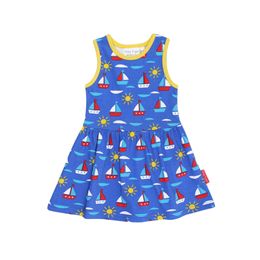 Toby Tiger Kleid 'Segelboot-Druck' M&auml;dchen Gr&ouml;&szlig;e 110 blau