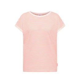 Cecil T-Shirt Damen Gr&ouml;&szlig;e S koralle / wei&szlig;