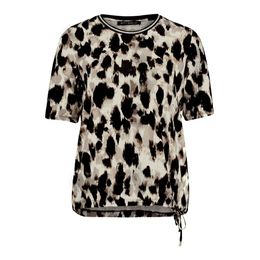 Betty Barclay Casual-Shirt mit Gummizug in Beige/Schwarz | Gr.: 36